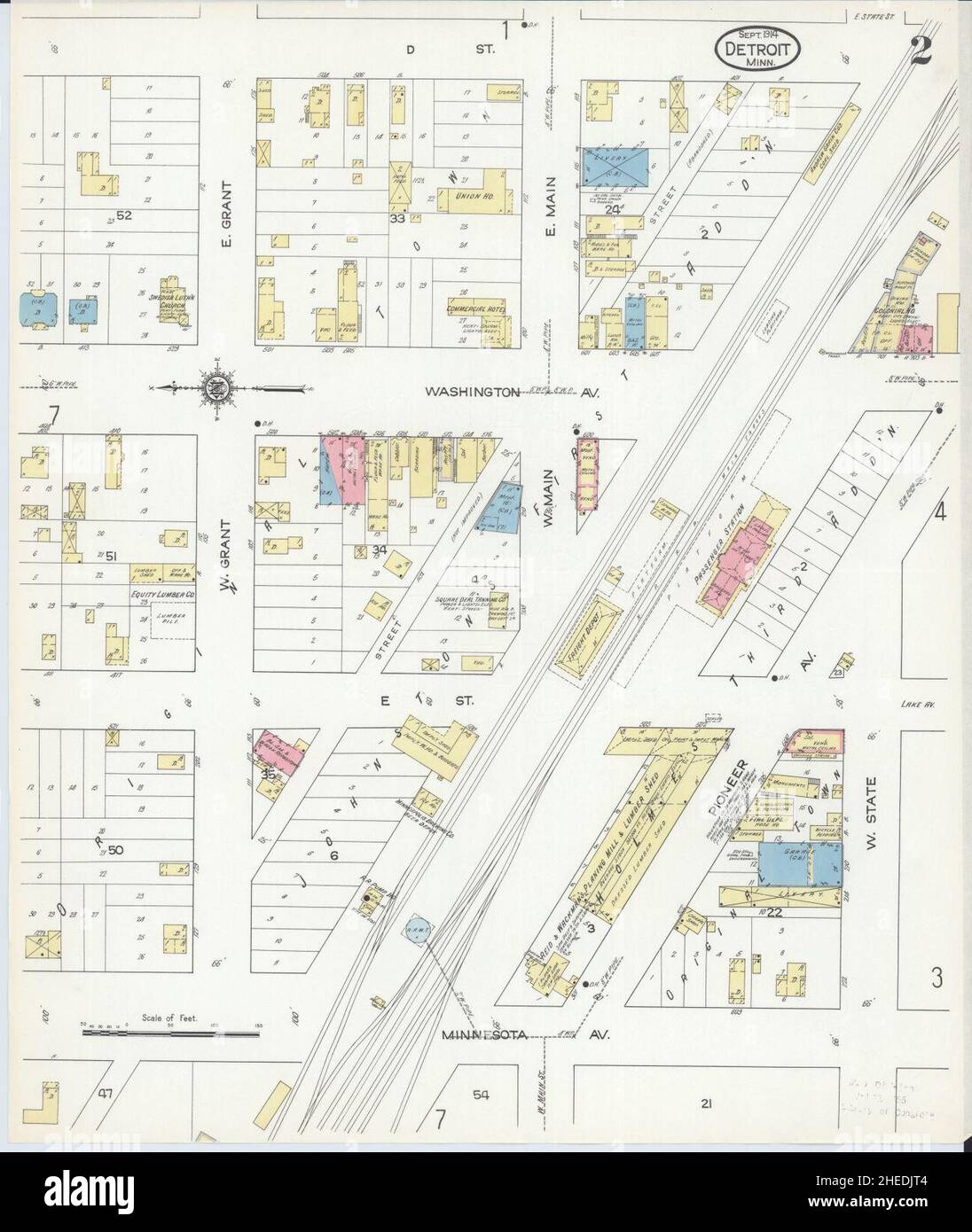 Sanborn Fire Insurance Map from Detroit Lakes, Becker County, Minnesota ... Sanborn Fire Insurance Map from Detroit Lakes, Becker County, Minnesota ...