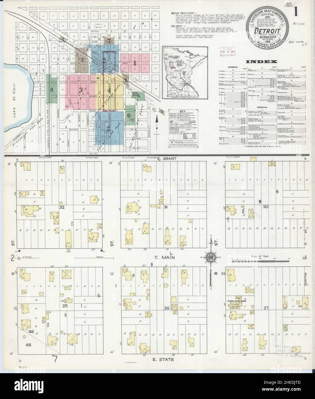 Map of becker minnesota hi-res stock photography and images - Alamy