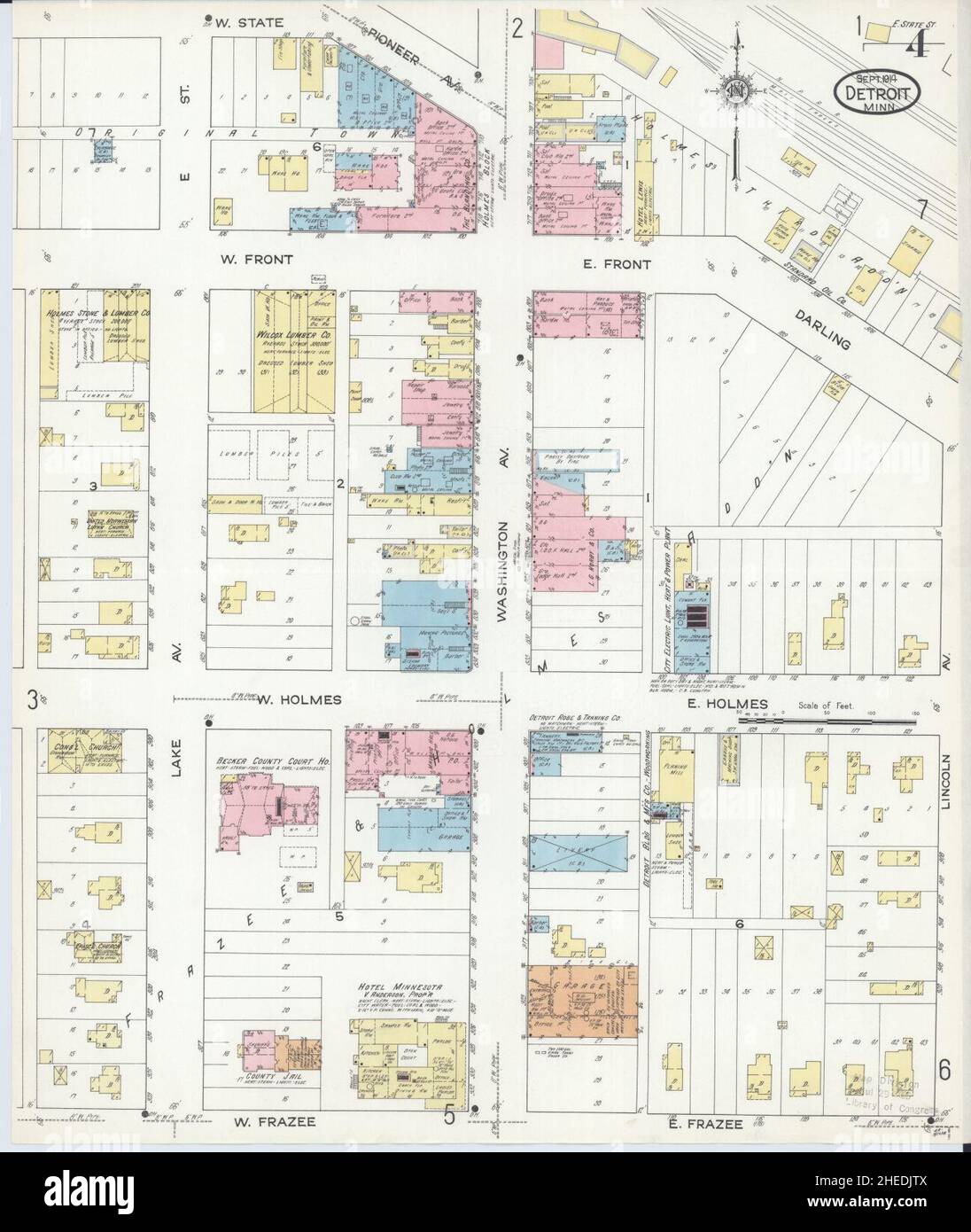 Map of becker minnesota hi-res stock photography and images - Alamy