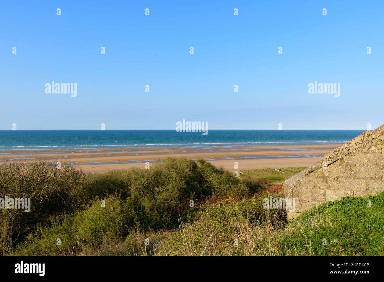 Omaha beach normandy france bunker hi-res stock photography and images ...