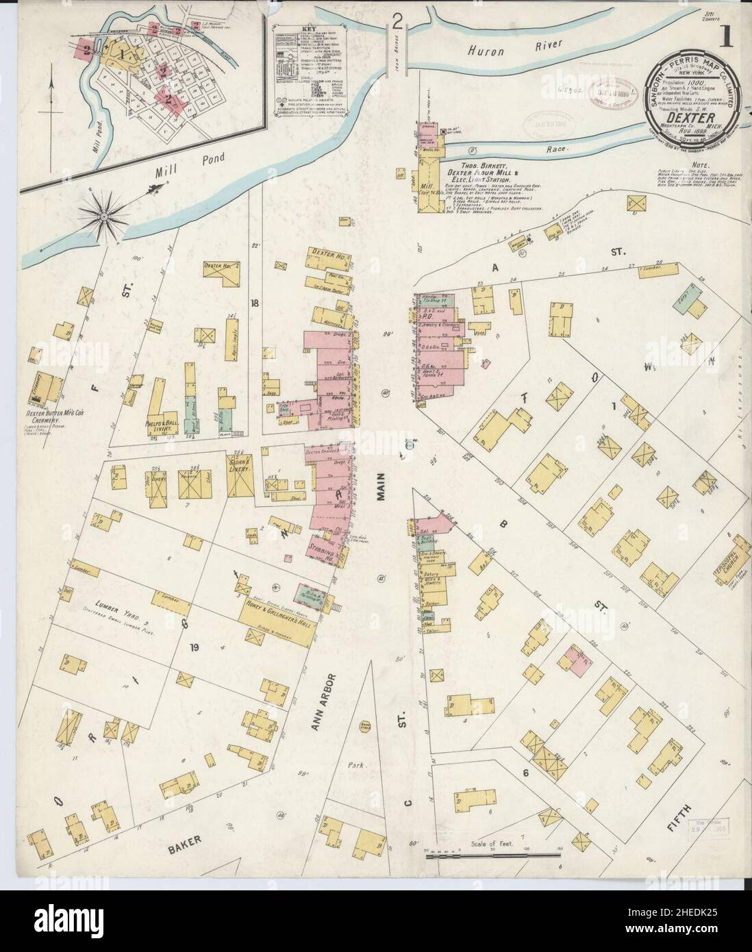 Map of dexter hi-res stock photography and images - Alamy