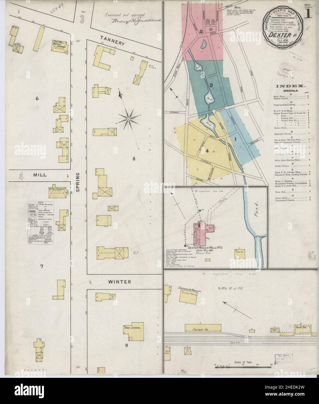 Map of dexter hi-res stock photography and images - Alamy