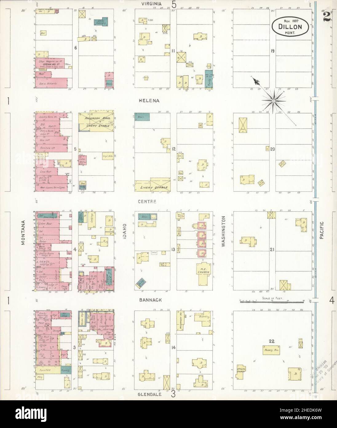 Map of dillon montana hi-res stock photography and images - Alamy