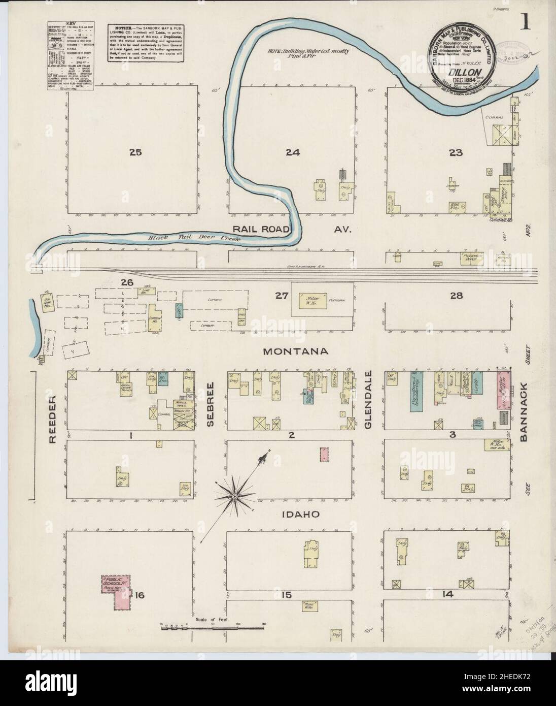 Map of dillon montana hi-res stock photography and images - Alamy