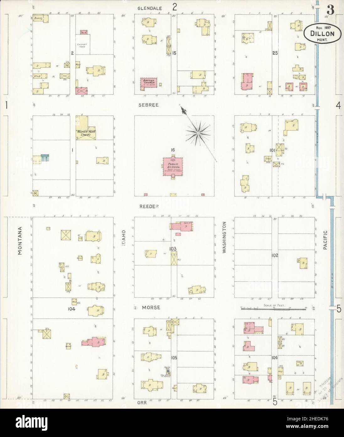 Map of dillon montana hi-res stock photography and images - Alamy