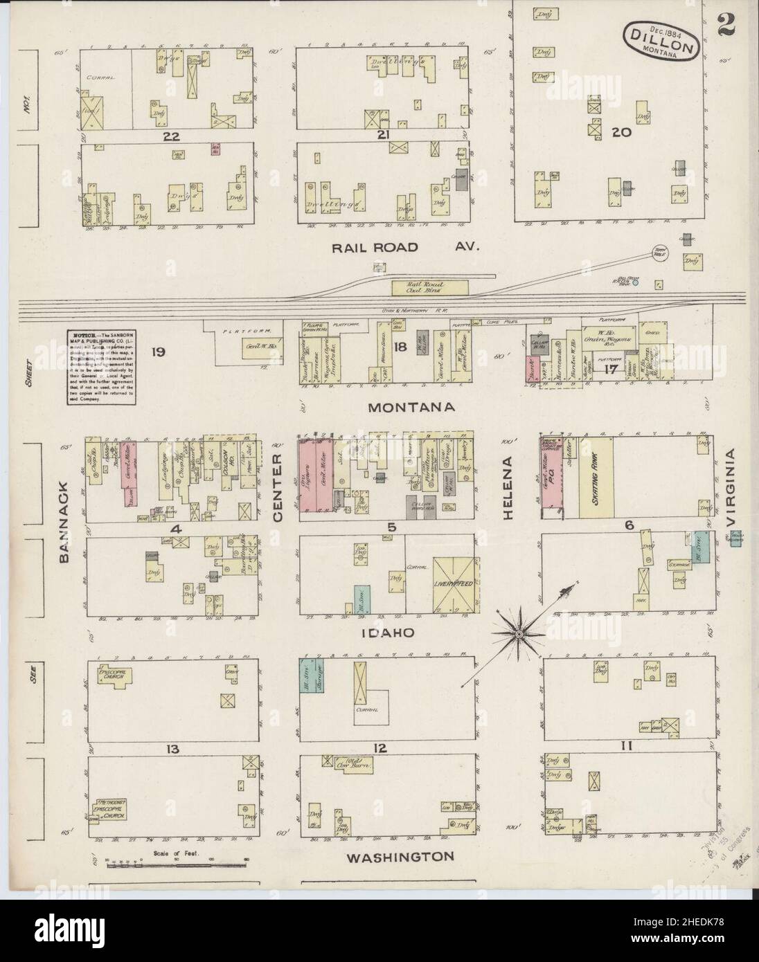 Map of dillon montana hi-res stock photography and images - Alamy