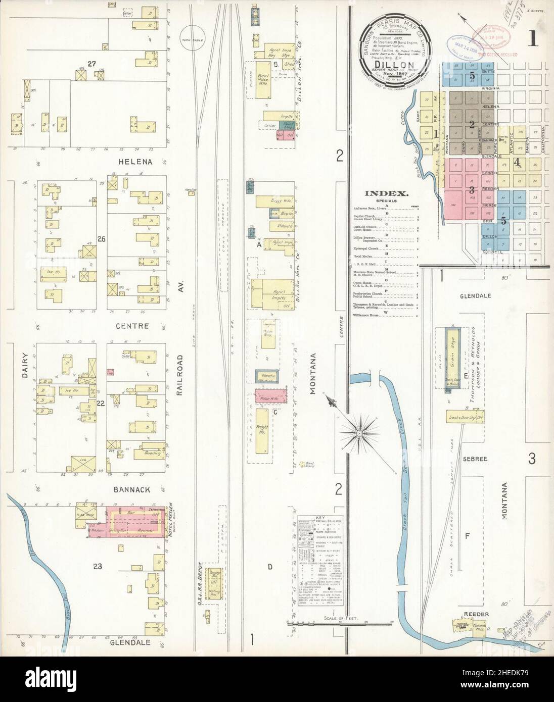 Map of dillon montana hi-res stock photography and images - Alamy