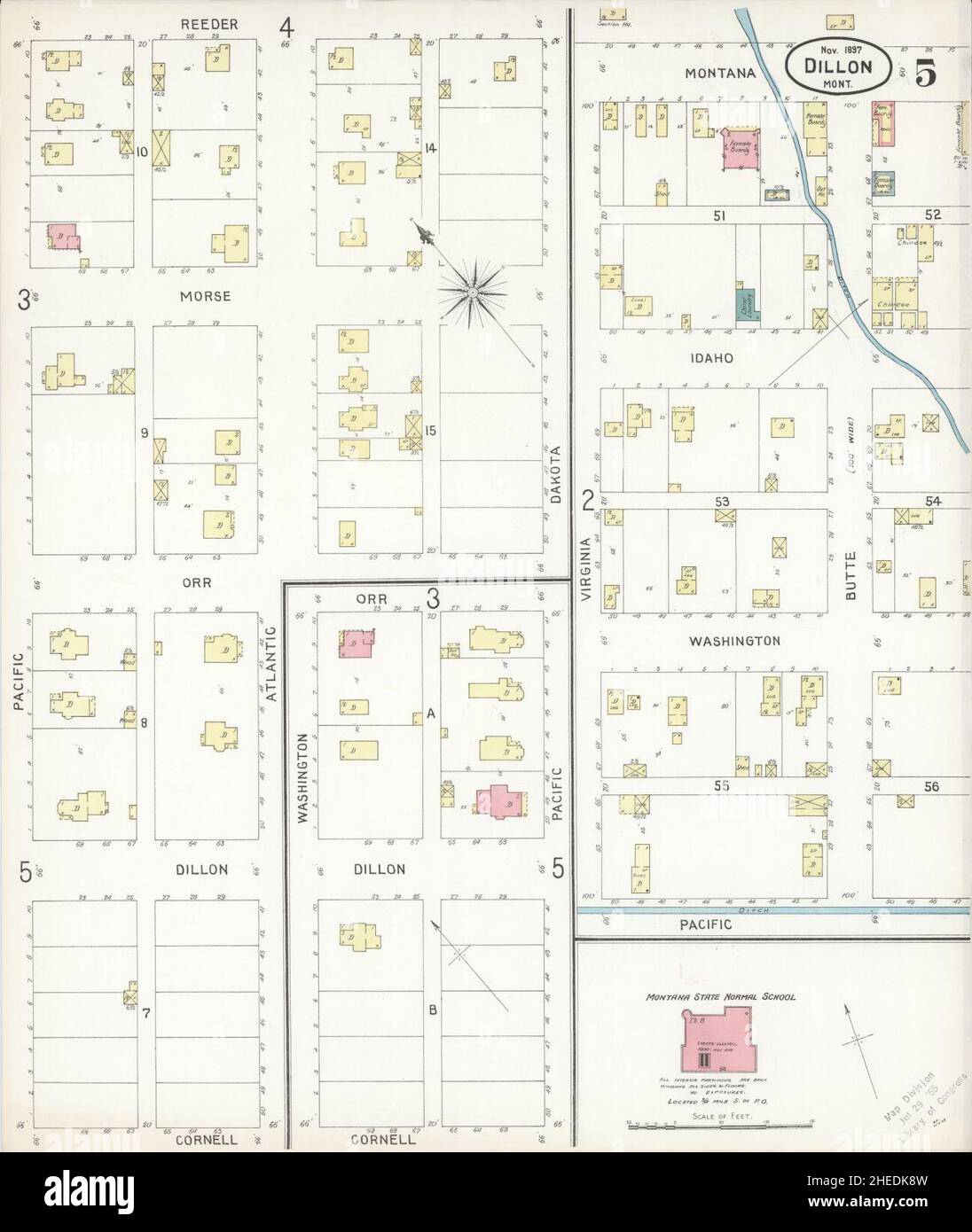 Map of dillon montana hi-res stock photography and images - Alamy