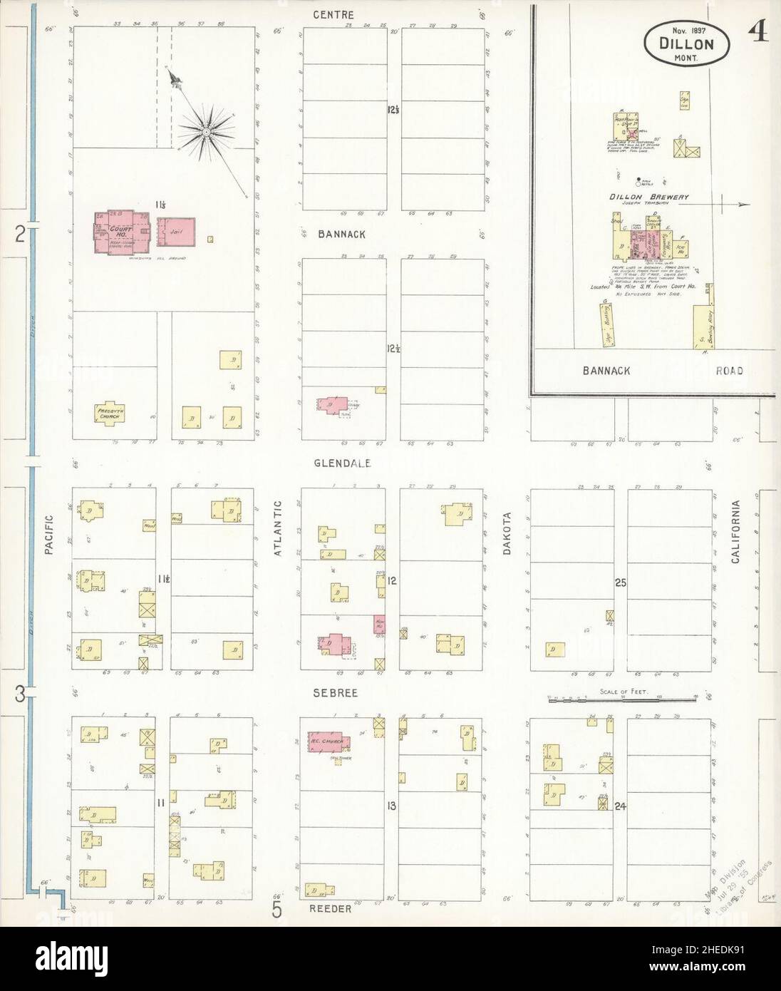 Map of dillon montana hi-res stock photography and images - Alamy