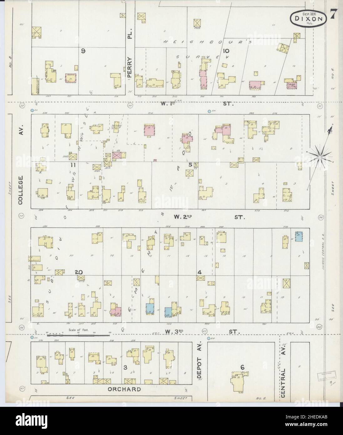 Dixon county map hi-res stock photography and images - Alamy