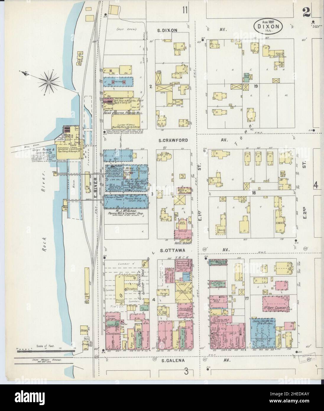 Dixon county map hi-res stock photography and images - Alamy