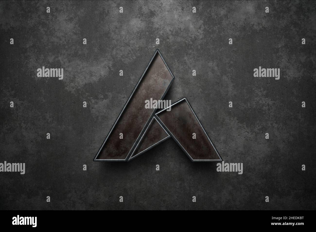 3D rendering ardor cryptocurrency coin on colorful background ...