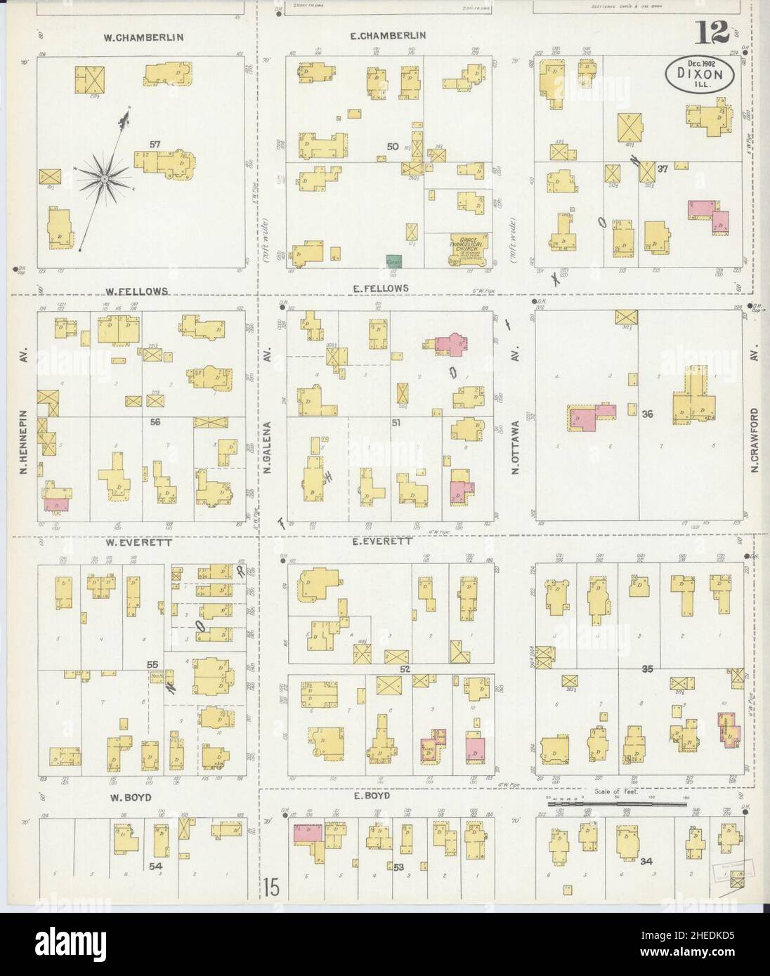 Dixon county map hi-res stock photography and images - Alamy