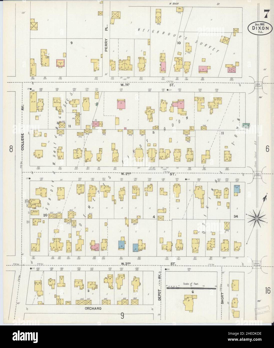 Dixon illinois map hi-res stock photography and images - Alamy
