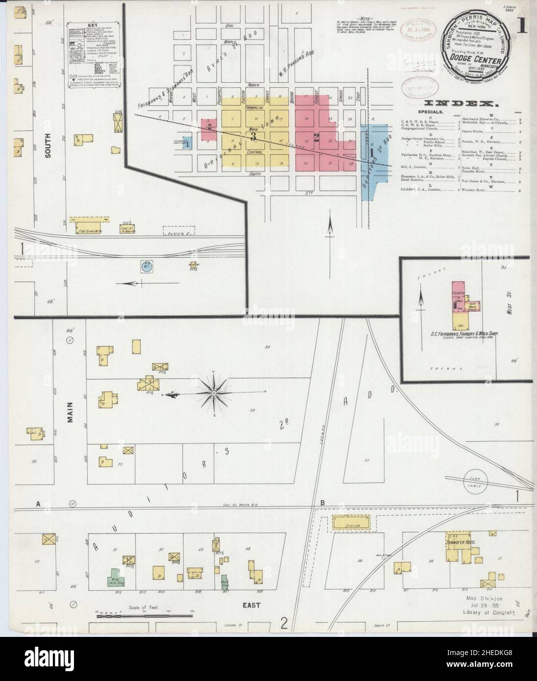 Map of dodge center minnesota hi-res stock photography and images - Alamy