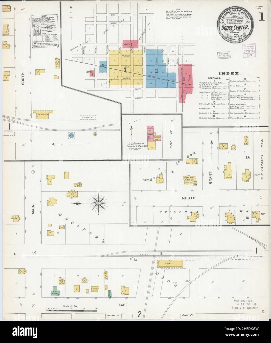 Dodge center map hi-res stock photography and images - Alamy
