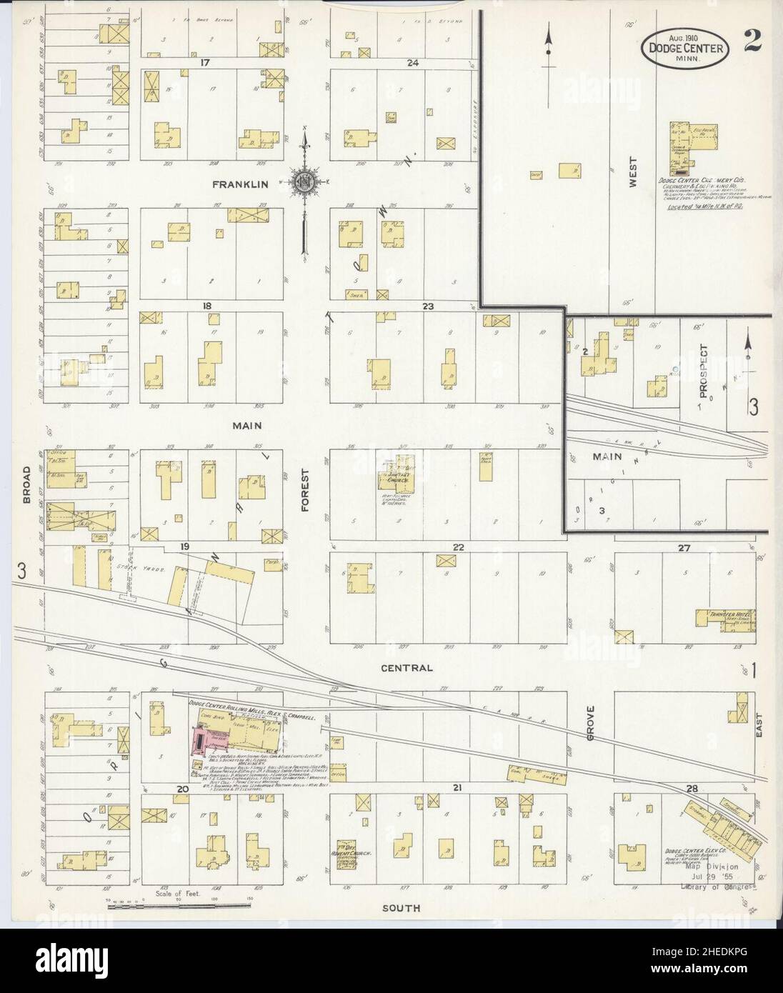 Map of dodge center hi-res stock photography and images - Alamy