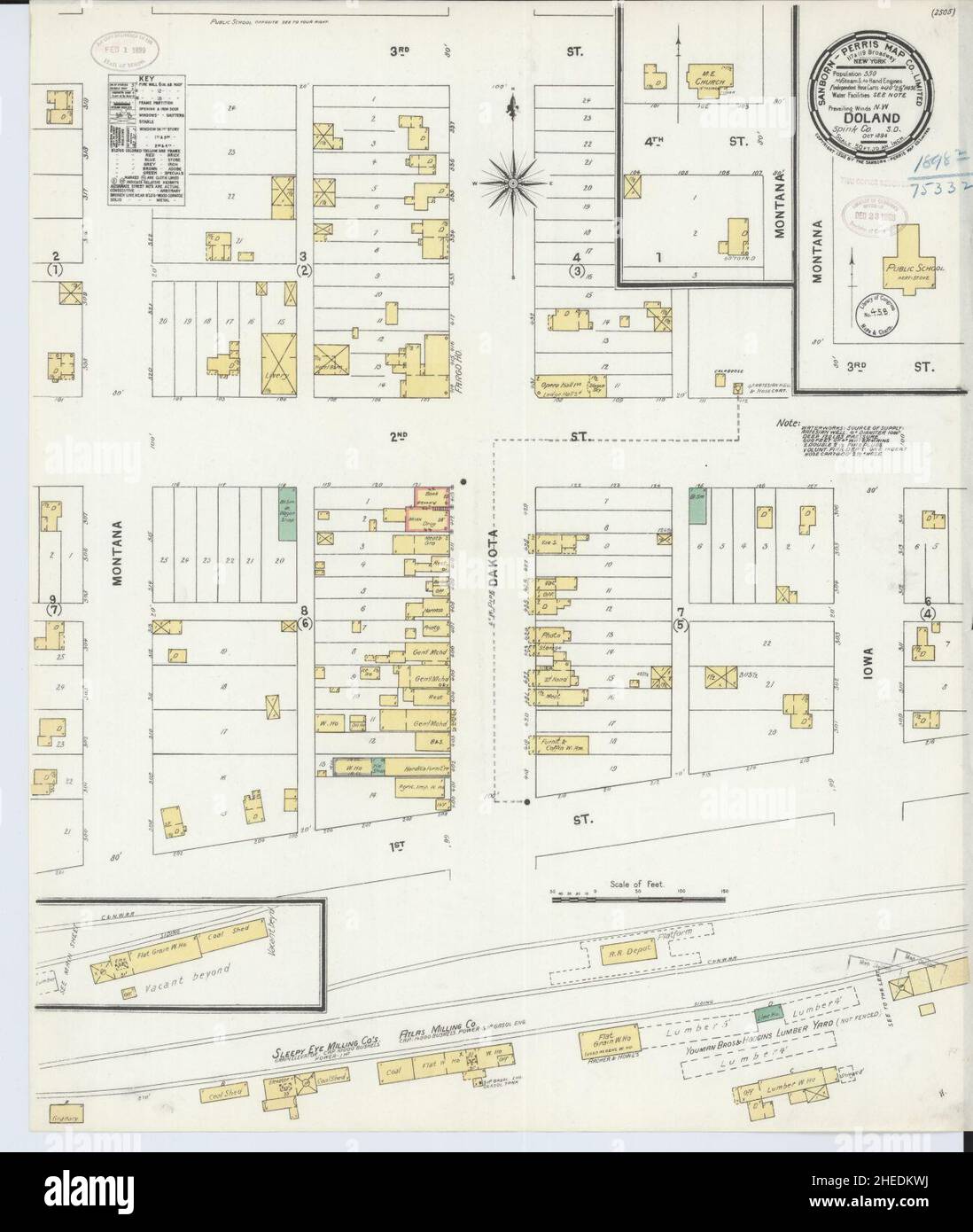 Doland map hi-res stock photography and images - Alamy