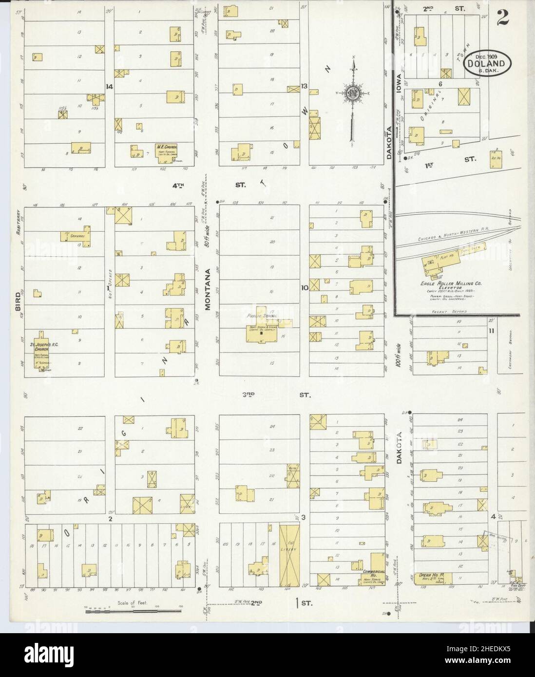 Map of doland south dakota hi-res stock photography and images - Alamy