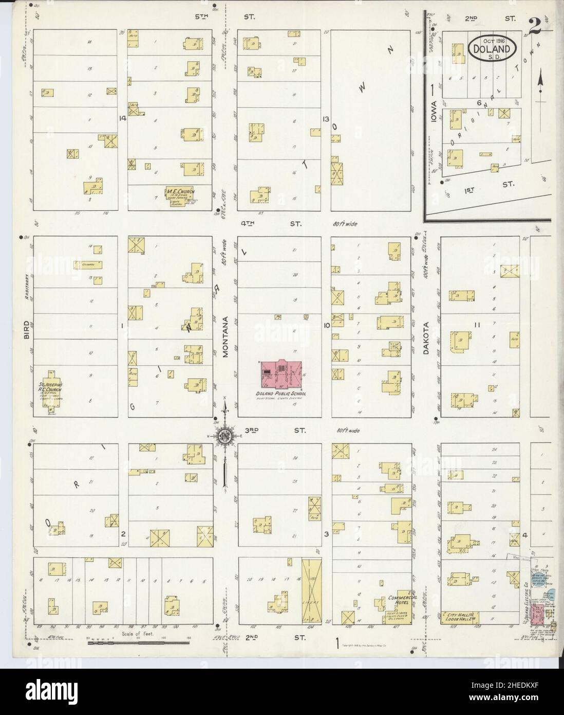 Doland south dakota map hi-res stock photography and images - Alamy