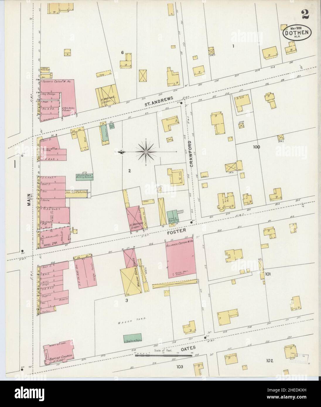 Dothan alabama map hi-res stock photography and images - Alamy
