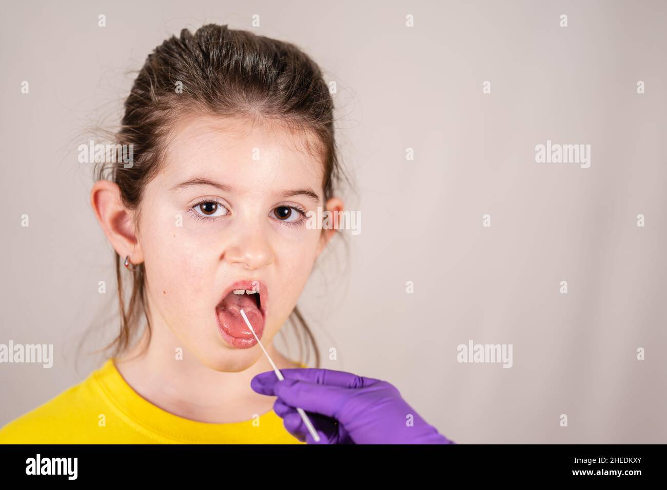 Rapid lateral flow coronavirus, COVID-19 test. Doctor Carrying Out ...