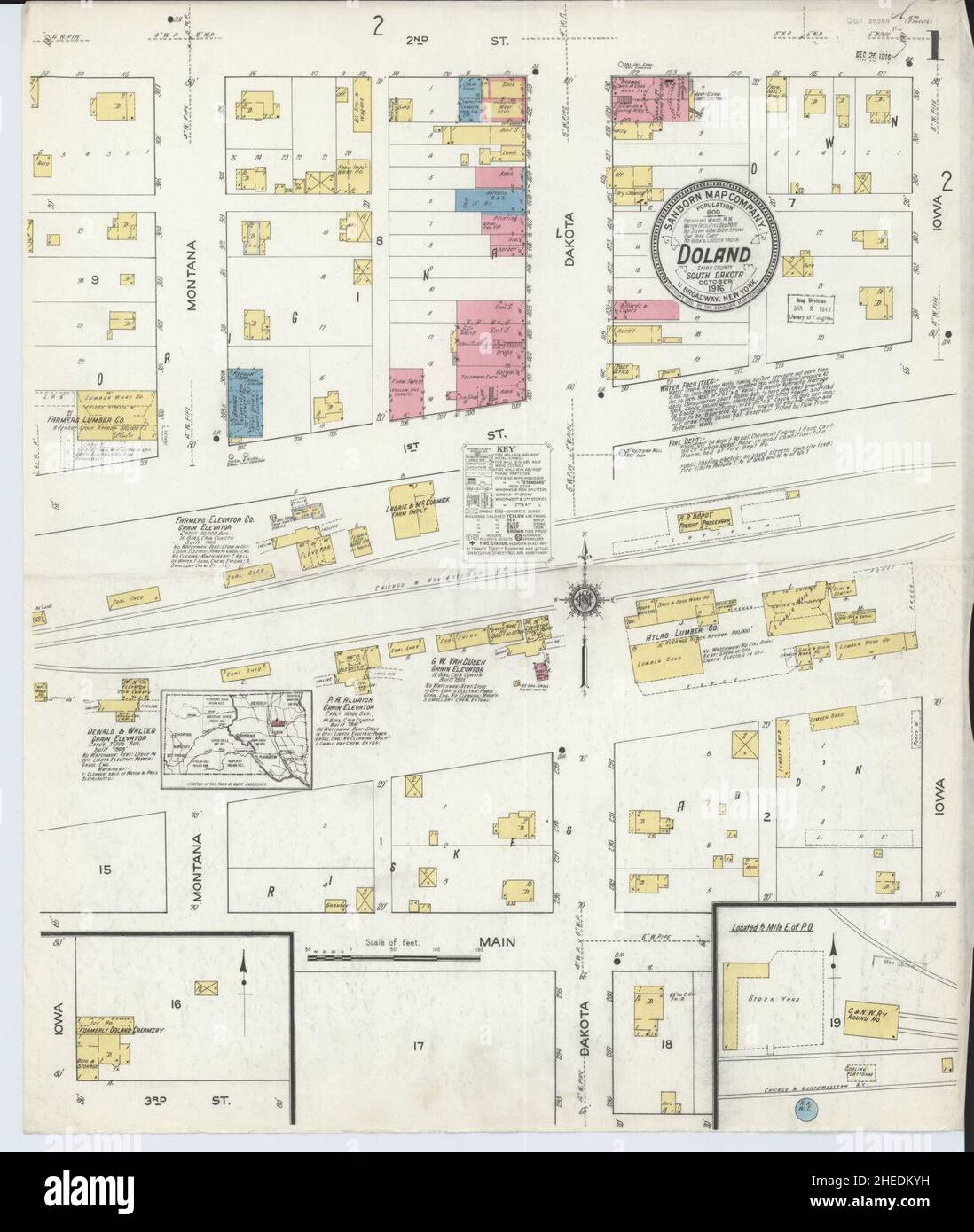 Map of doland hi-res stock photography and images - Alamy