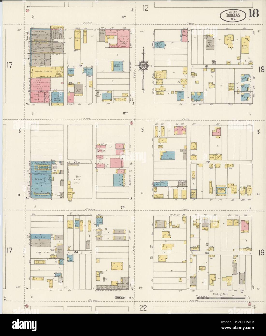 Cochise county map hi-res stock photography and images - Alamy