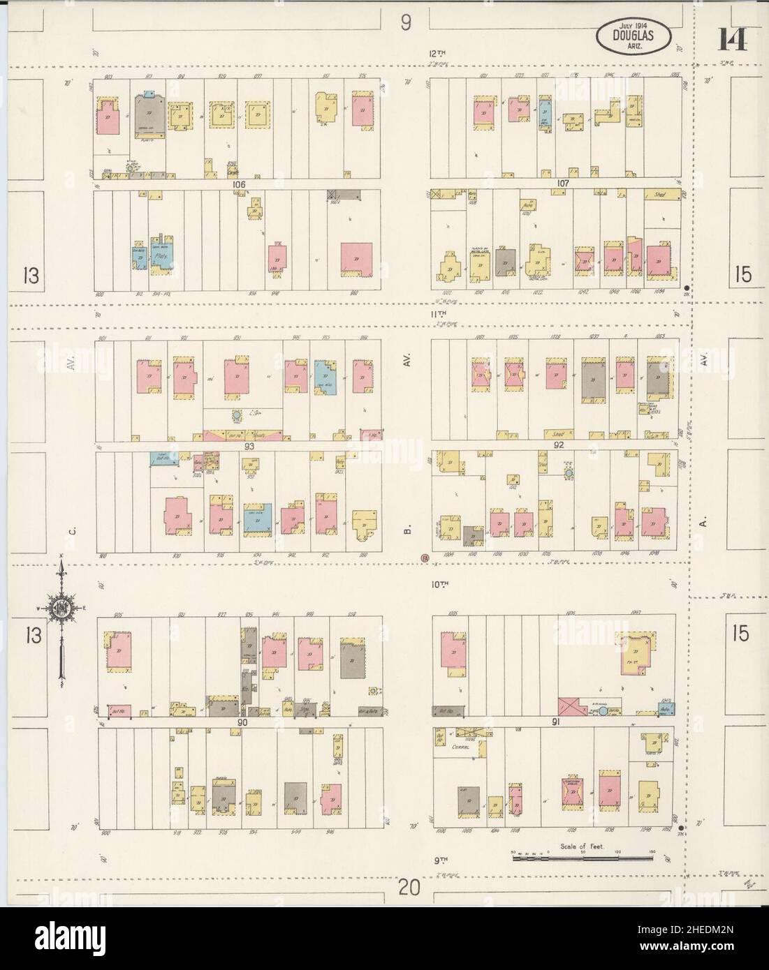 Cochise county map hi-res stock photography and images - Alamy