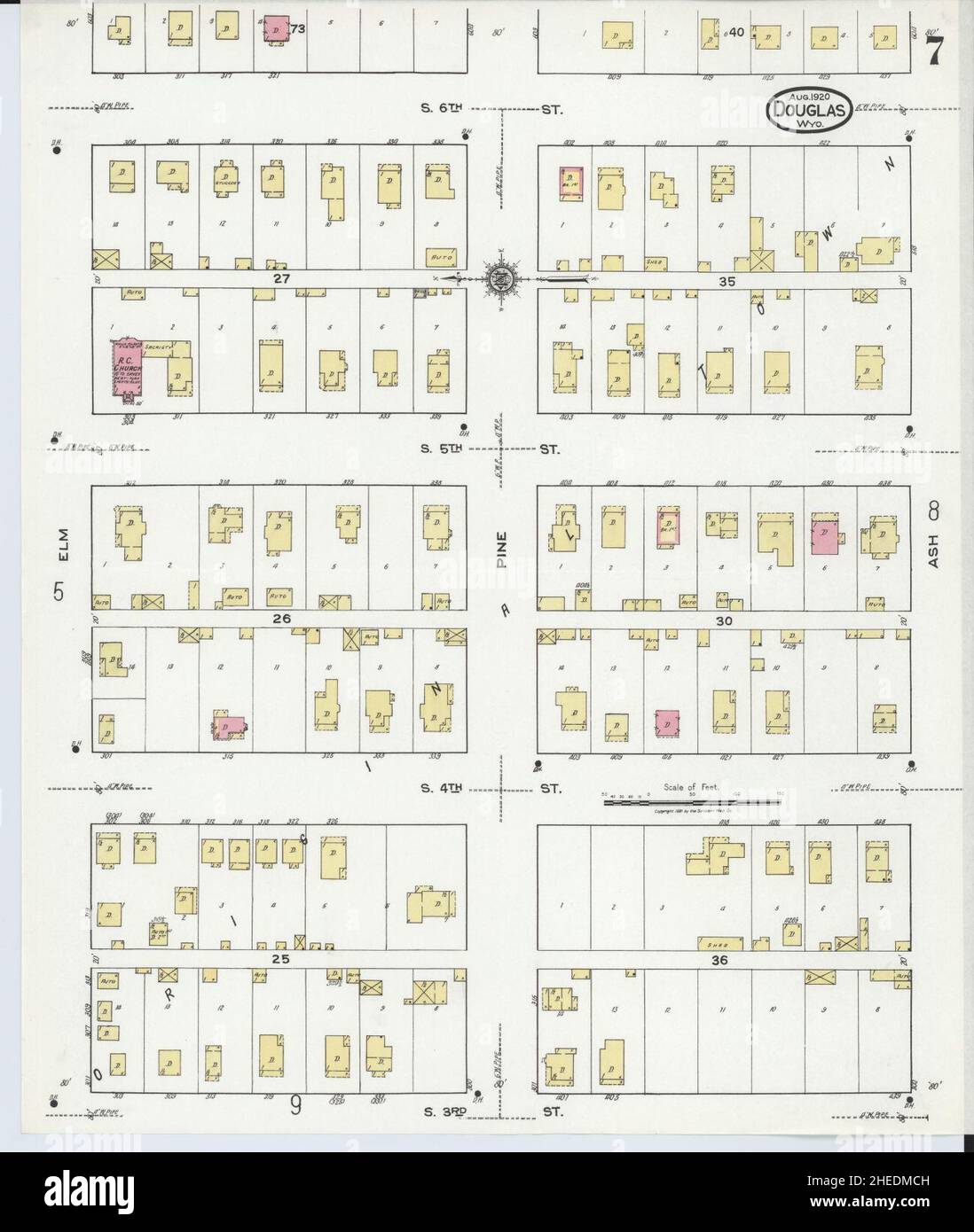 Sanborn Fire Insurance Map from Douglas, Converse County, Wyoming Stock ... Sanborn Fire Insurance Map from Douglas, Converse County, Wyoming Stock ...