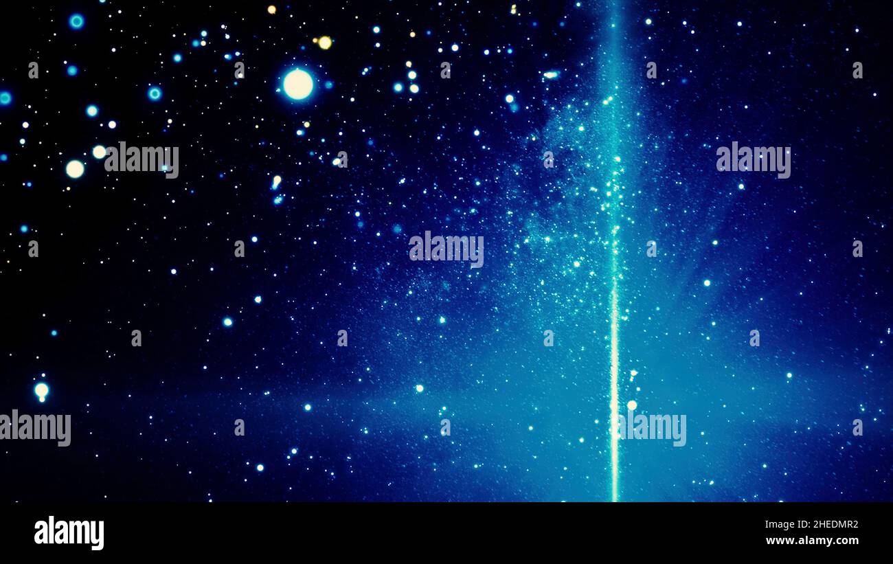 Moving backwards fast through the Stellar Space. Flying back through ...