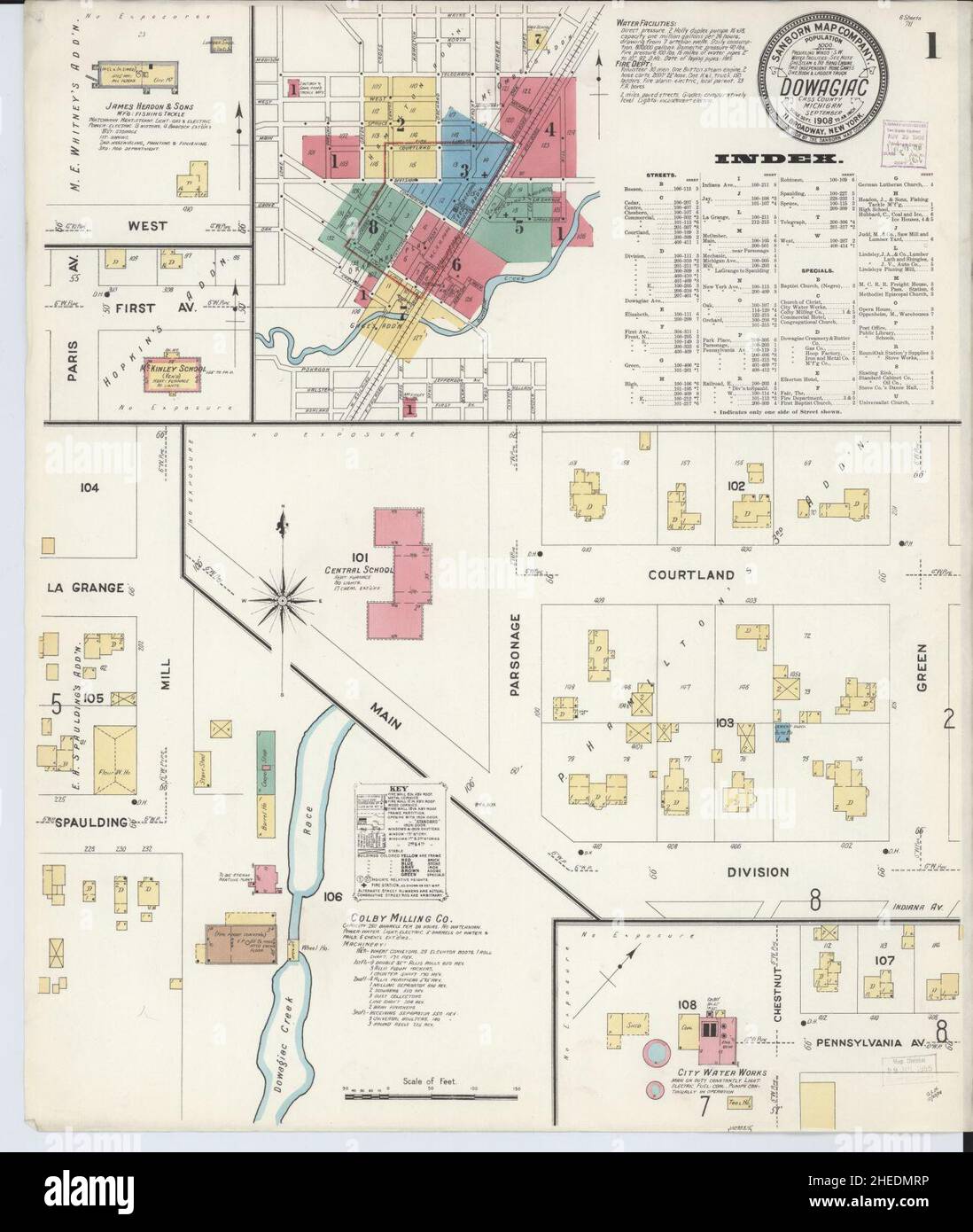 Map of dowagiac hi-res stock photography and images - Alamy