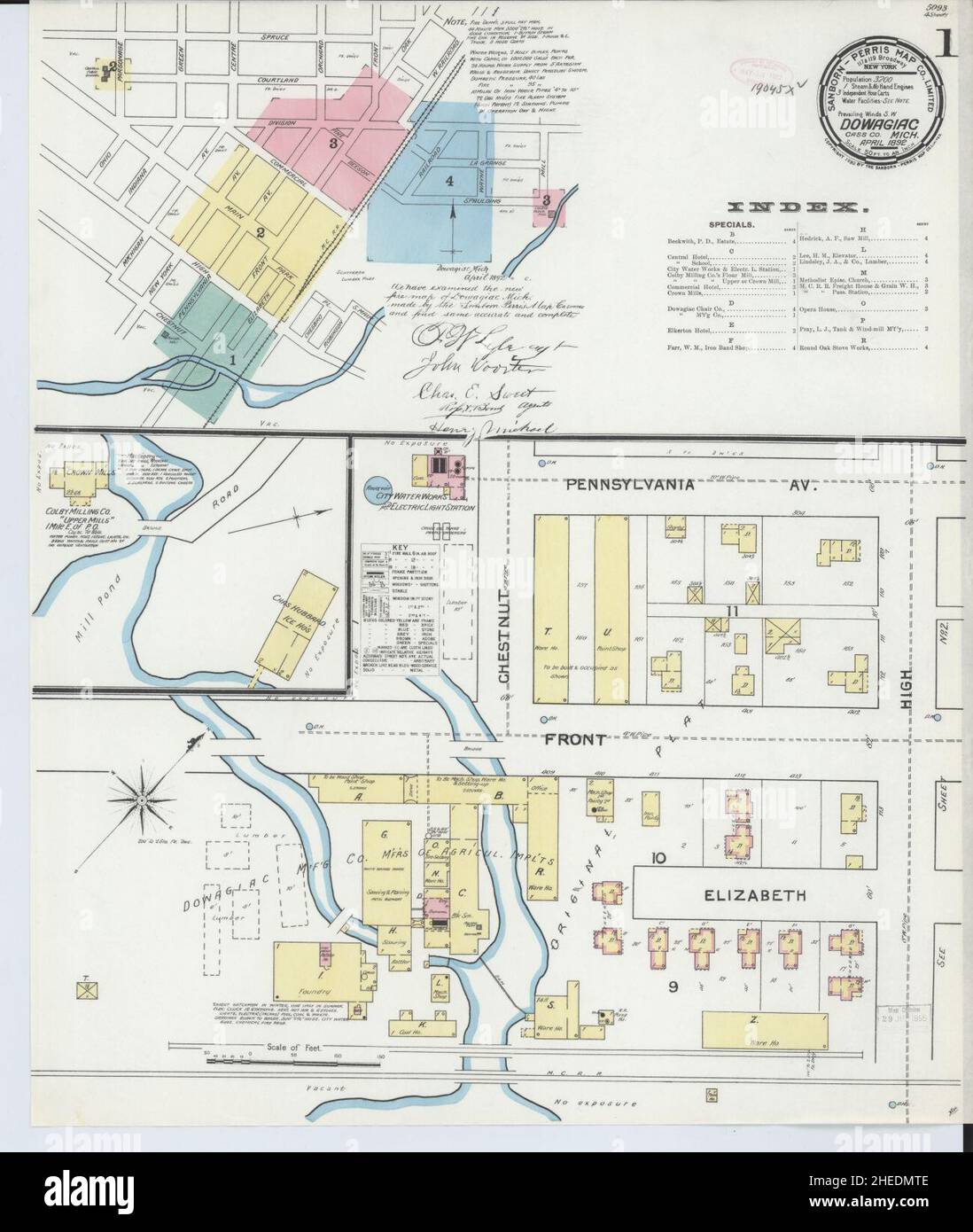 Map of dowagiac hi-res stock photography and images - Alamy