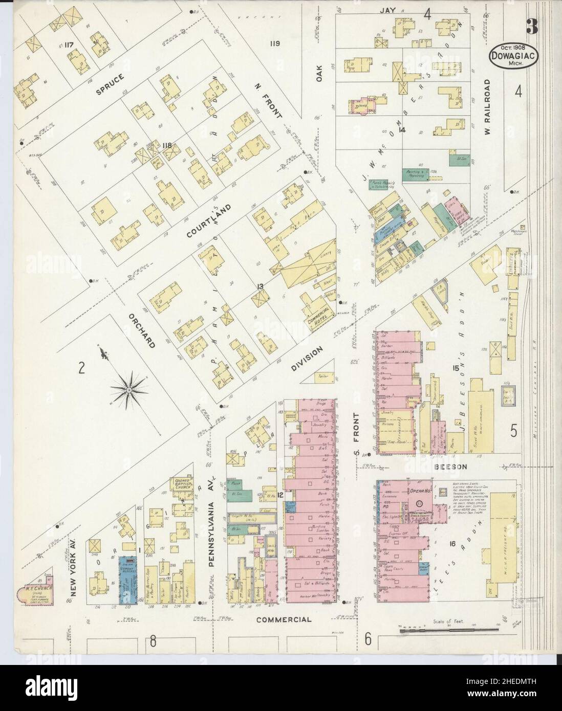 Map of dowagiac hi-res stock photography and images - Alamy