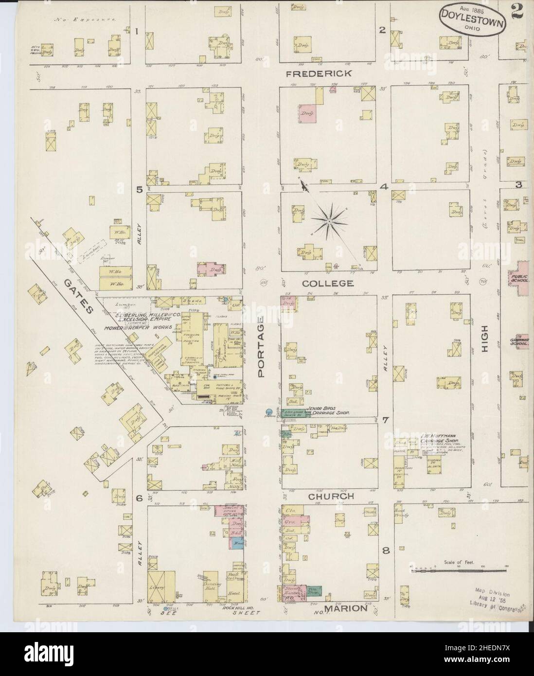 Map of doylestown hi-res stock photography and images - Alamy