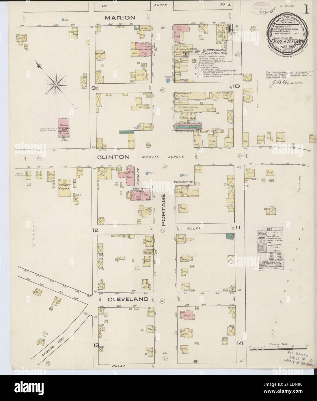 Map of doylestown hi-res stock photography and images - Alamy