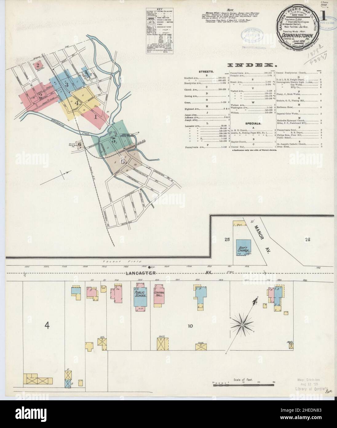 Map of downingtown hi-res stock photography and images - Alamy
