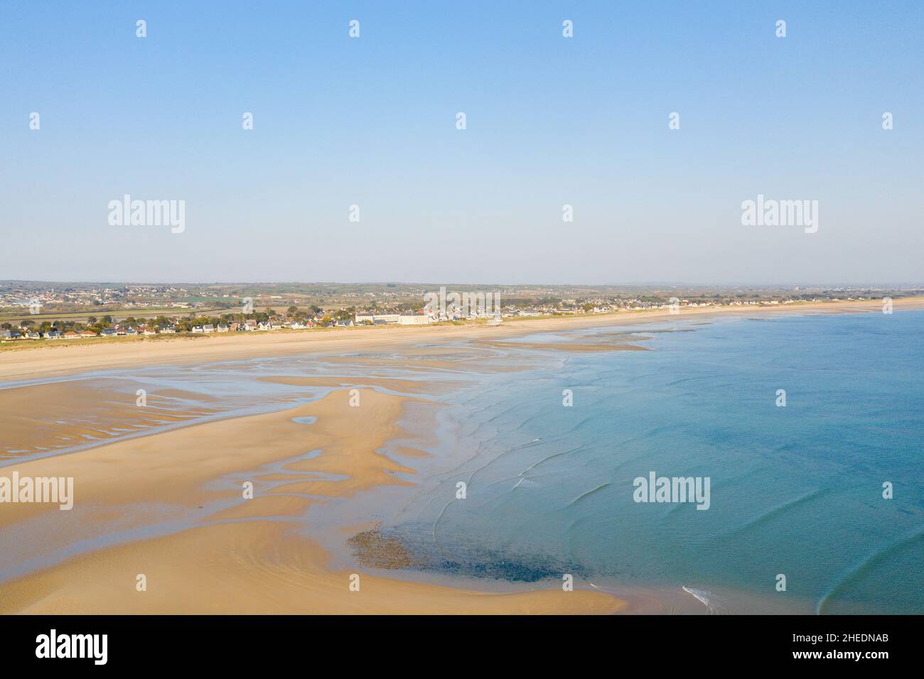 This landscape photo was taken in Europe, France, Normandy, Manche, in ...