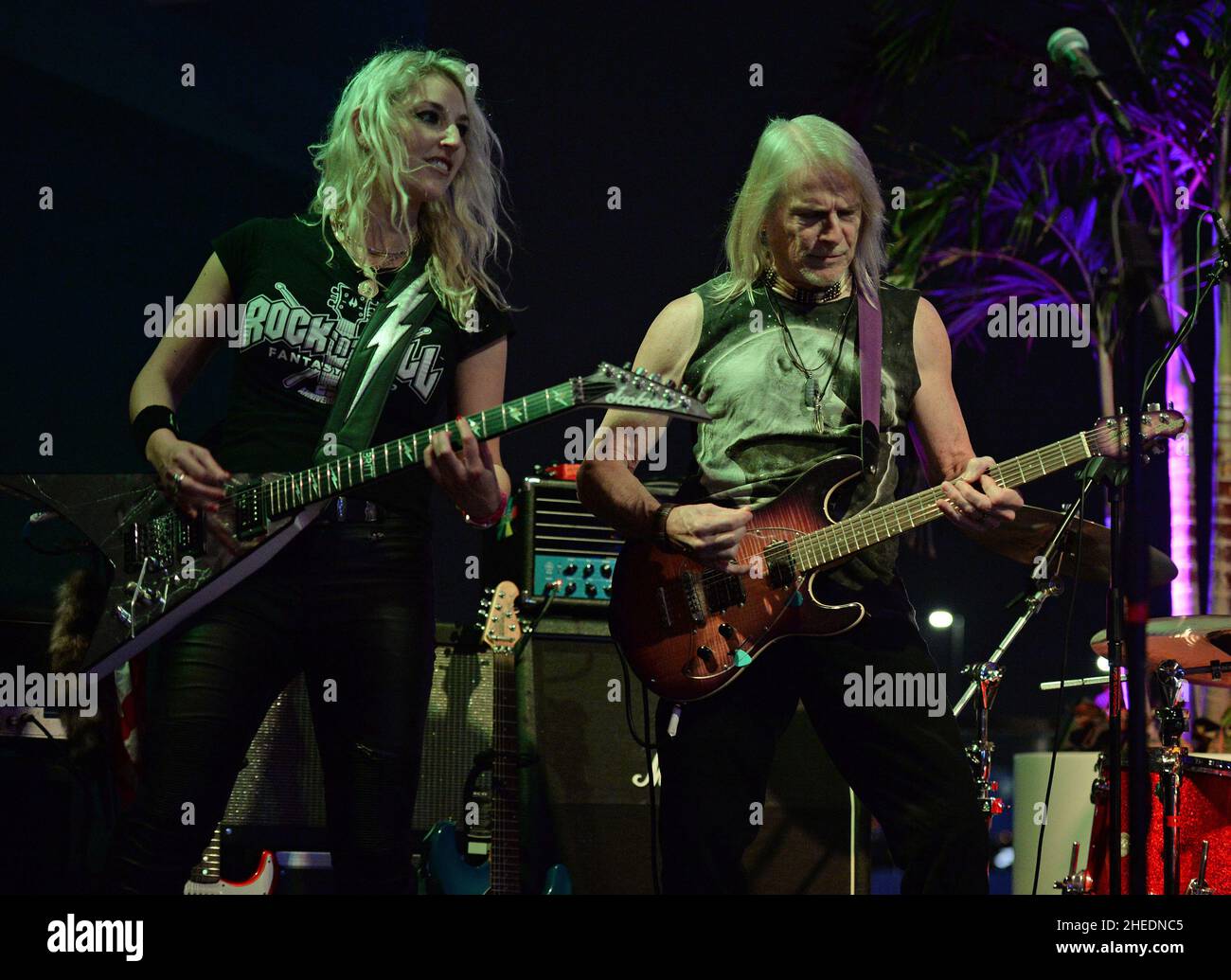 Hollywood FL, USA. 09th Jan, 2022. Britt Lightning of Vixen and Steve ...