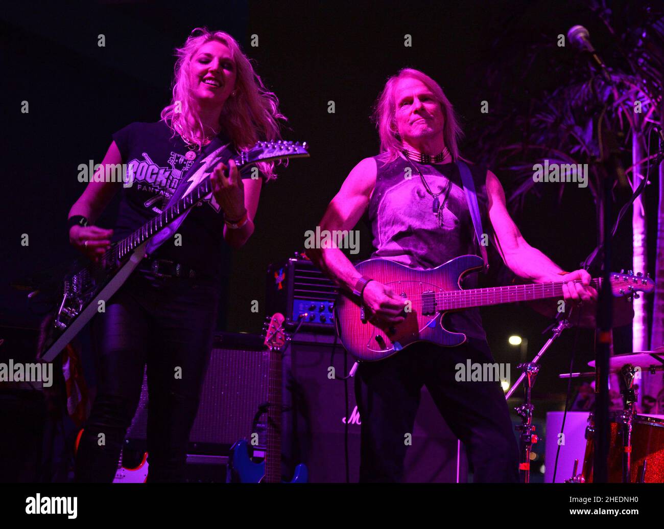 Hollywood FL, USA. 09th Jan, 2022. Britt Lightning of Vixen and Steve ...