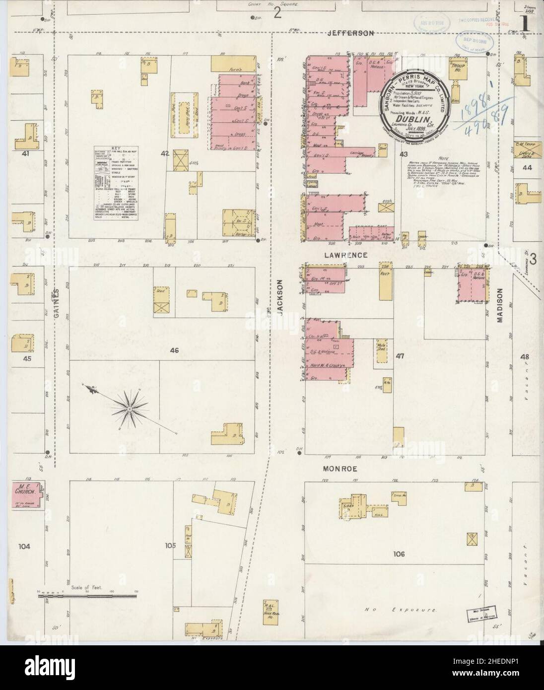Map of laurens hi-res stock photography and images - Alamy