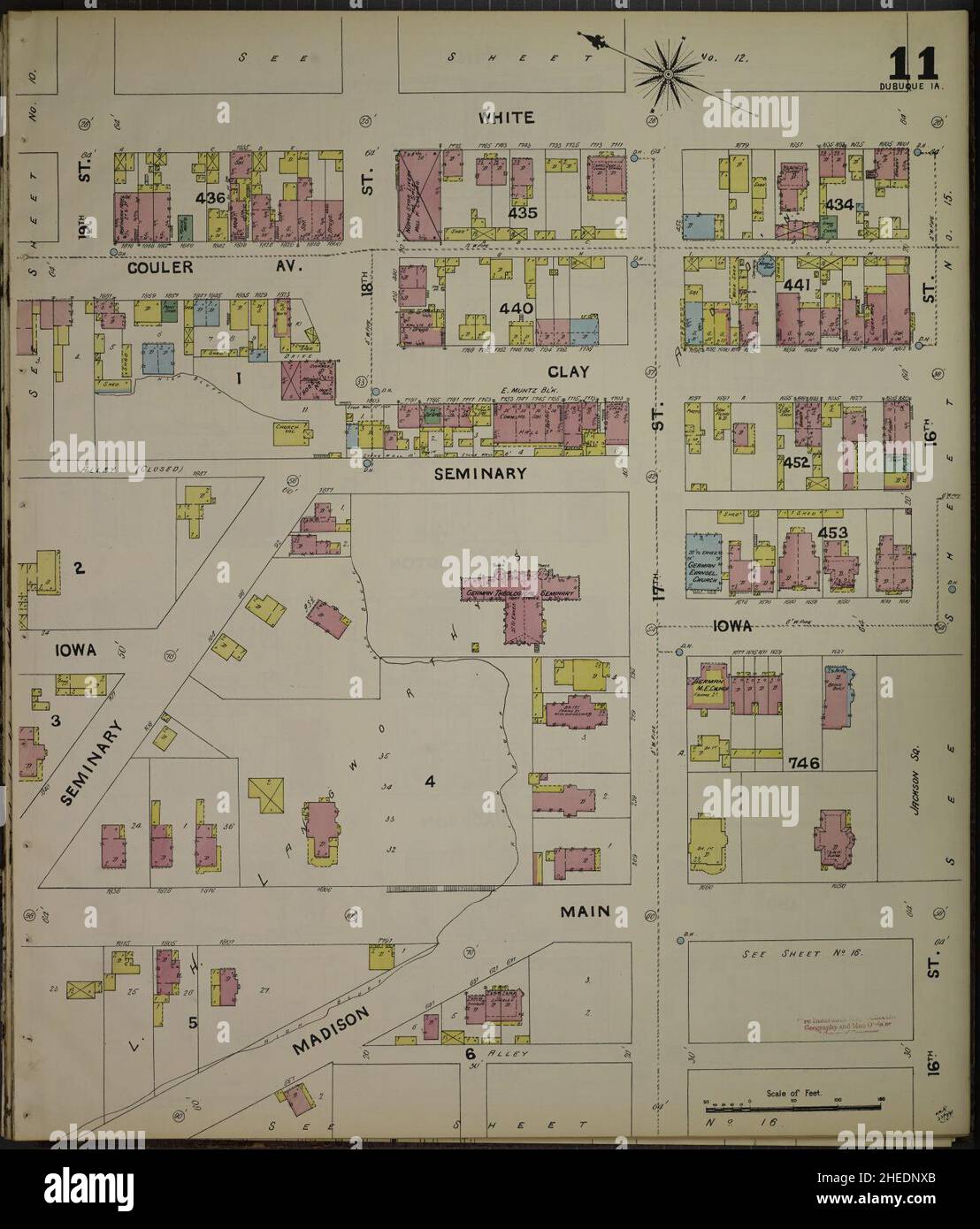 Map of dubuque hi-res stock photography and images - Alamy