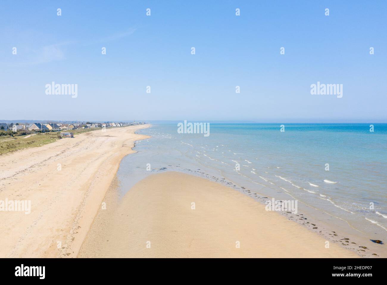 This landscape photo was taken in Europe, France, Normandy, Manche, in ...