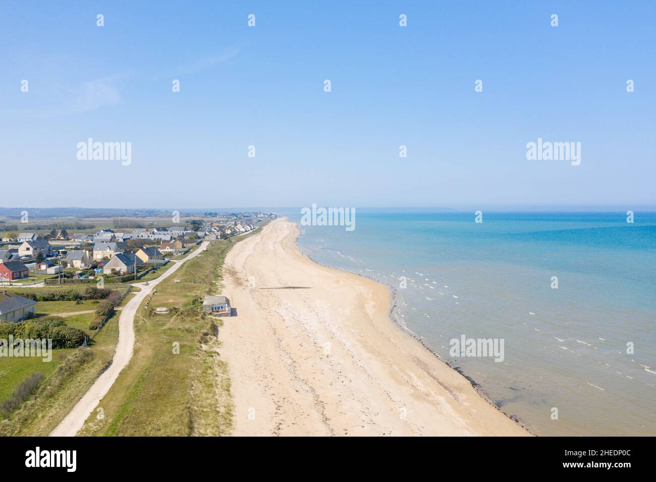This landscape photo was taken in Europe, France, Normandy, Manche, in ...