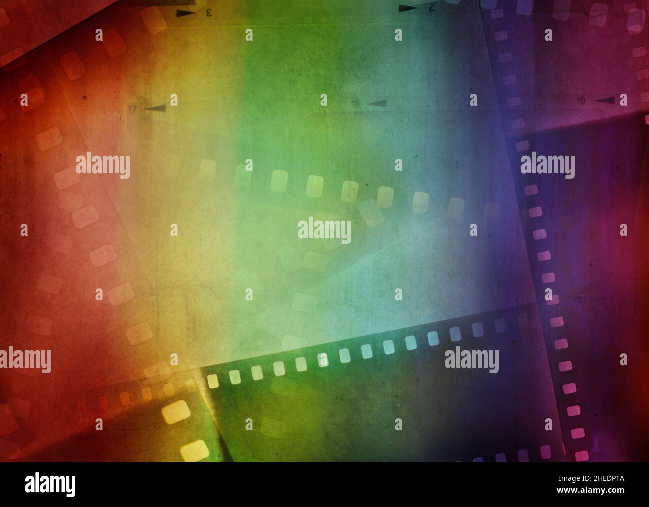Colorful film negative frames background Stock Photo - Alamy