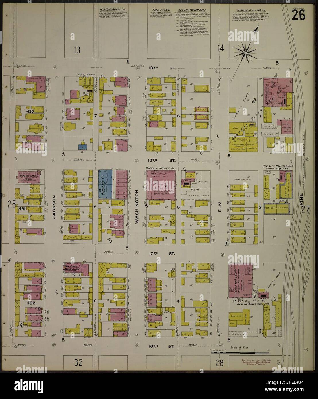Map of dubuque hi-res stock photography and images - Alamy