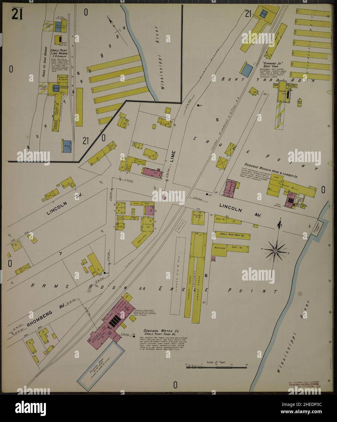 Map of dubuque hi-res stock photography and images - Alamy