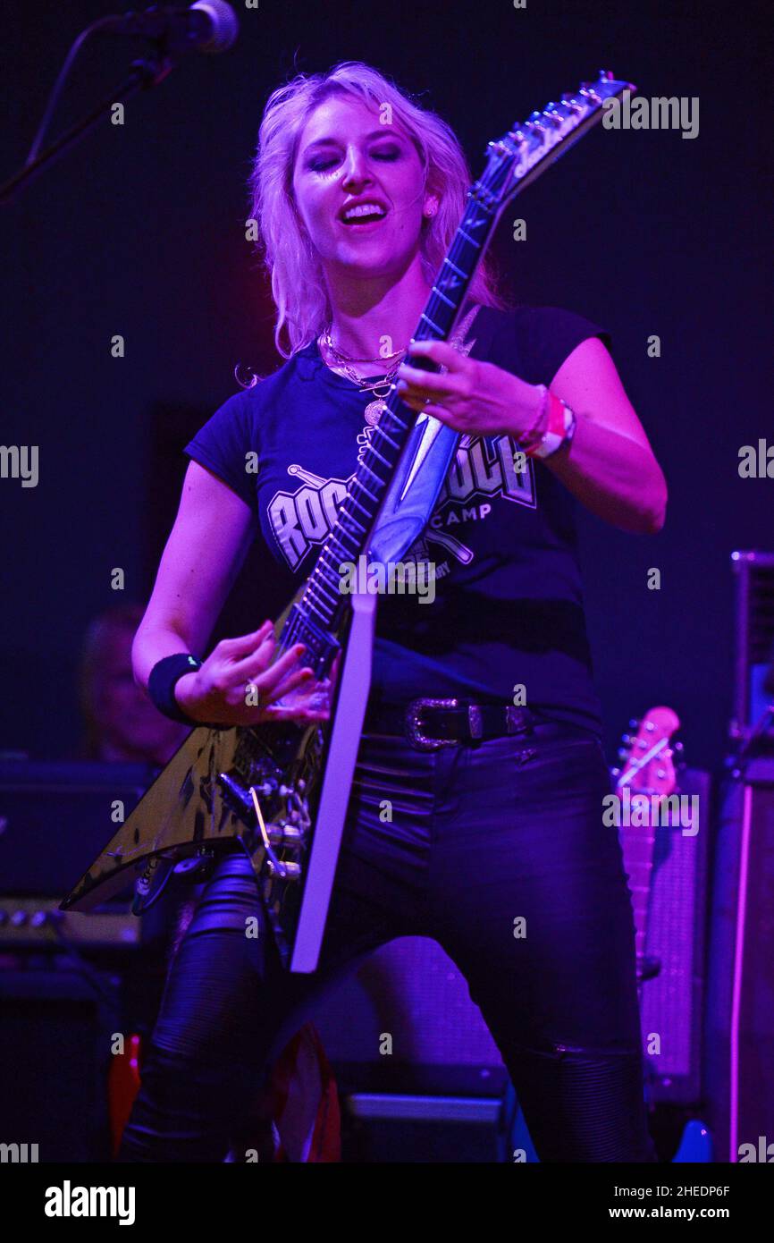 Hollywood FL, USA. 09th Jan, 2022. Britt Lightning of Vixen performs ...