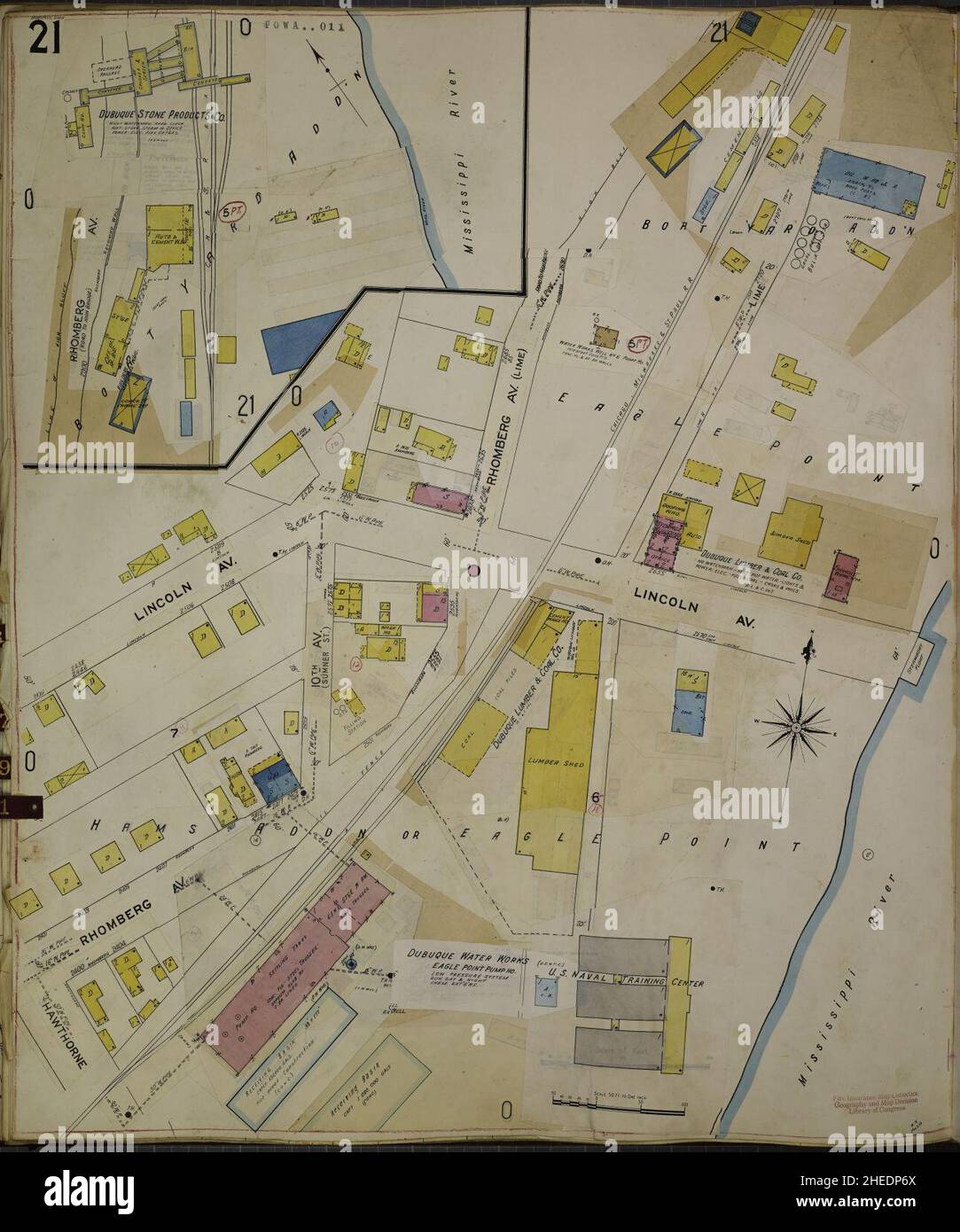 Map of dubuque hi-res stock photography and images - Alamy