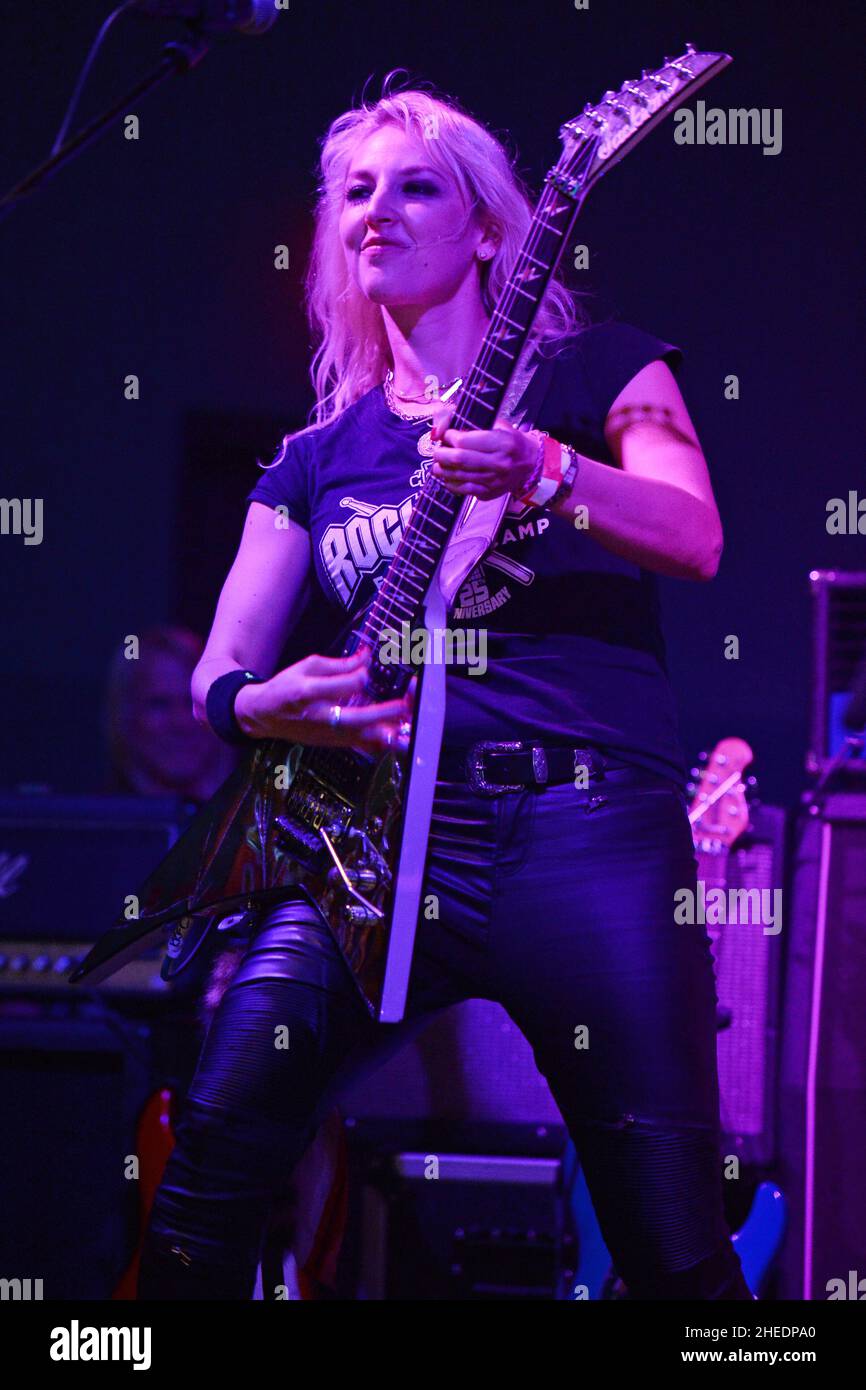 Hollywood FL, USA. 09th Jan, 2022. Britt Lightning of Vixen performs ...